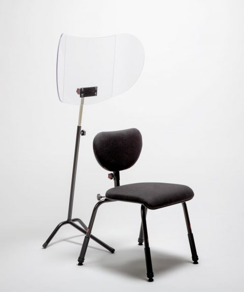 Free standing orchestral sound barrier: O.D.E Sound Shield